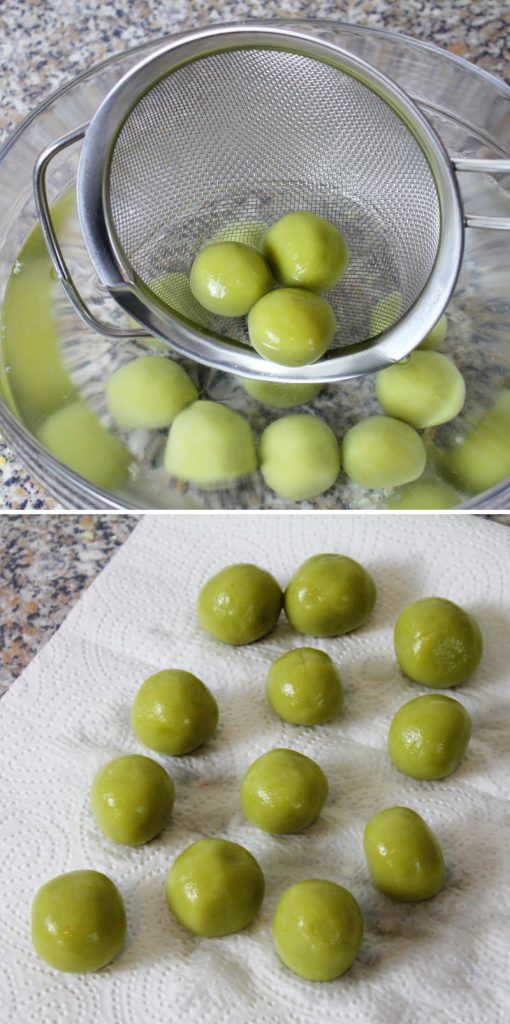 Matcha Dango mit grünem Tee & süßem Sirup » REZEPT