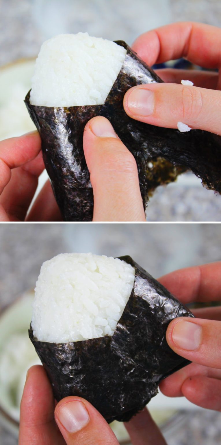Gemüse Onigiri mit Aubergine & Miso » REZEPT • 1mal1japan